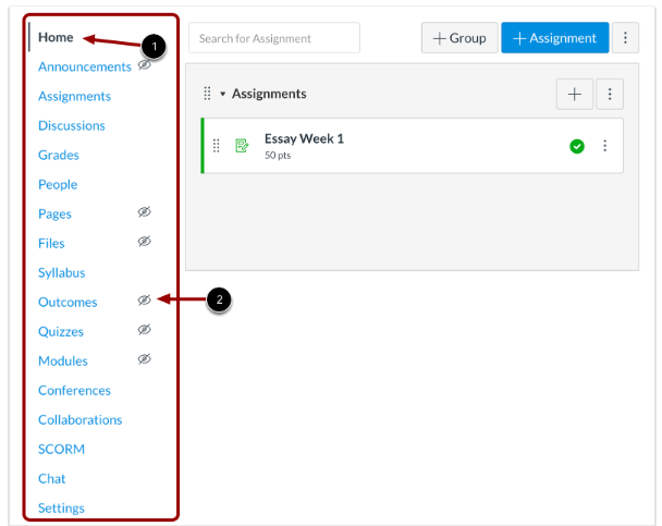 How do I use the Course Navigation Menu as an instructor – UTSKB