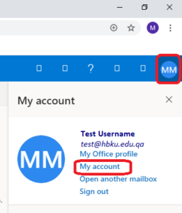 How to change HBKU Email/Account Password from Webmail – UTSKB