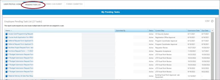 New iProcess User Interface for staff – UTSKB