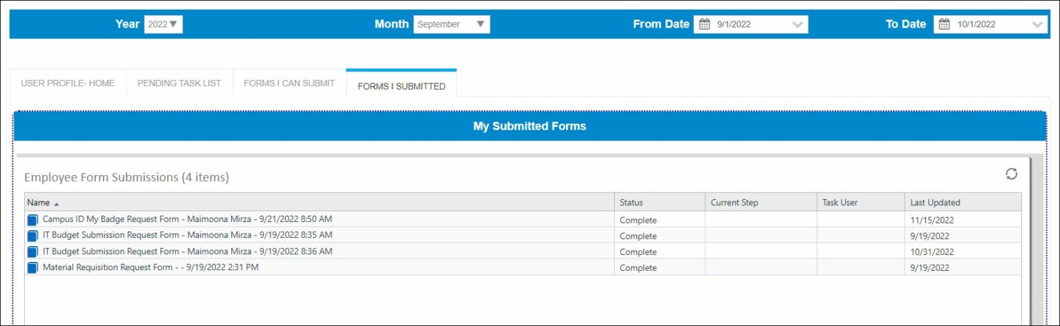 New iProcess User Interface for staff – UTSKB