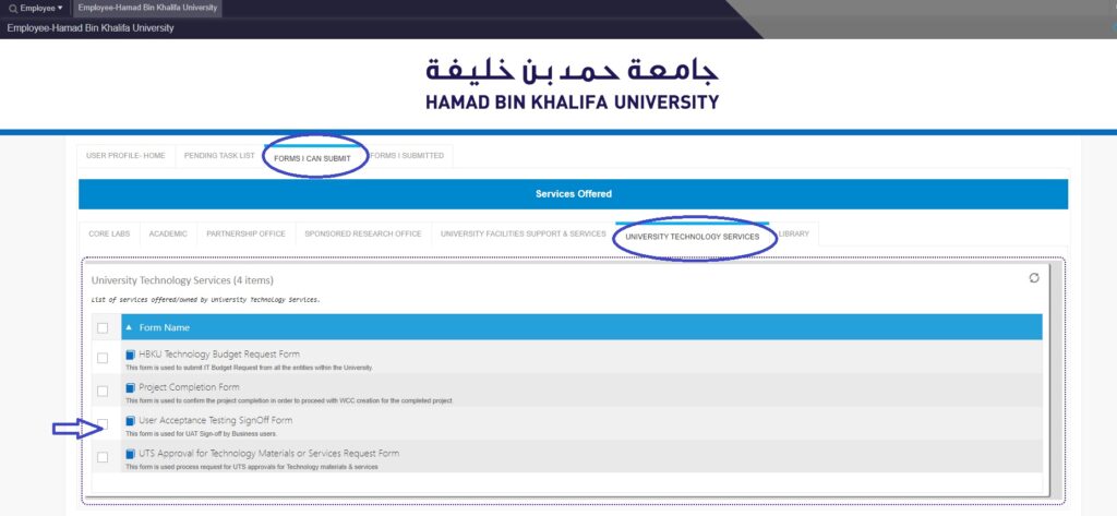 How to Submit a UAT Sign-Off request form – UTSKB